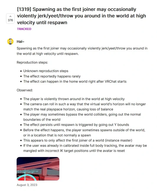 Guides:How to write efficient bug reports - VRChat Wiki