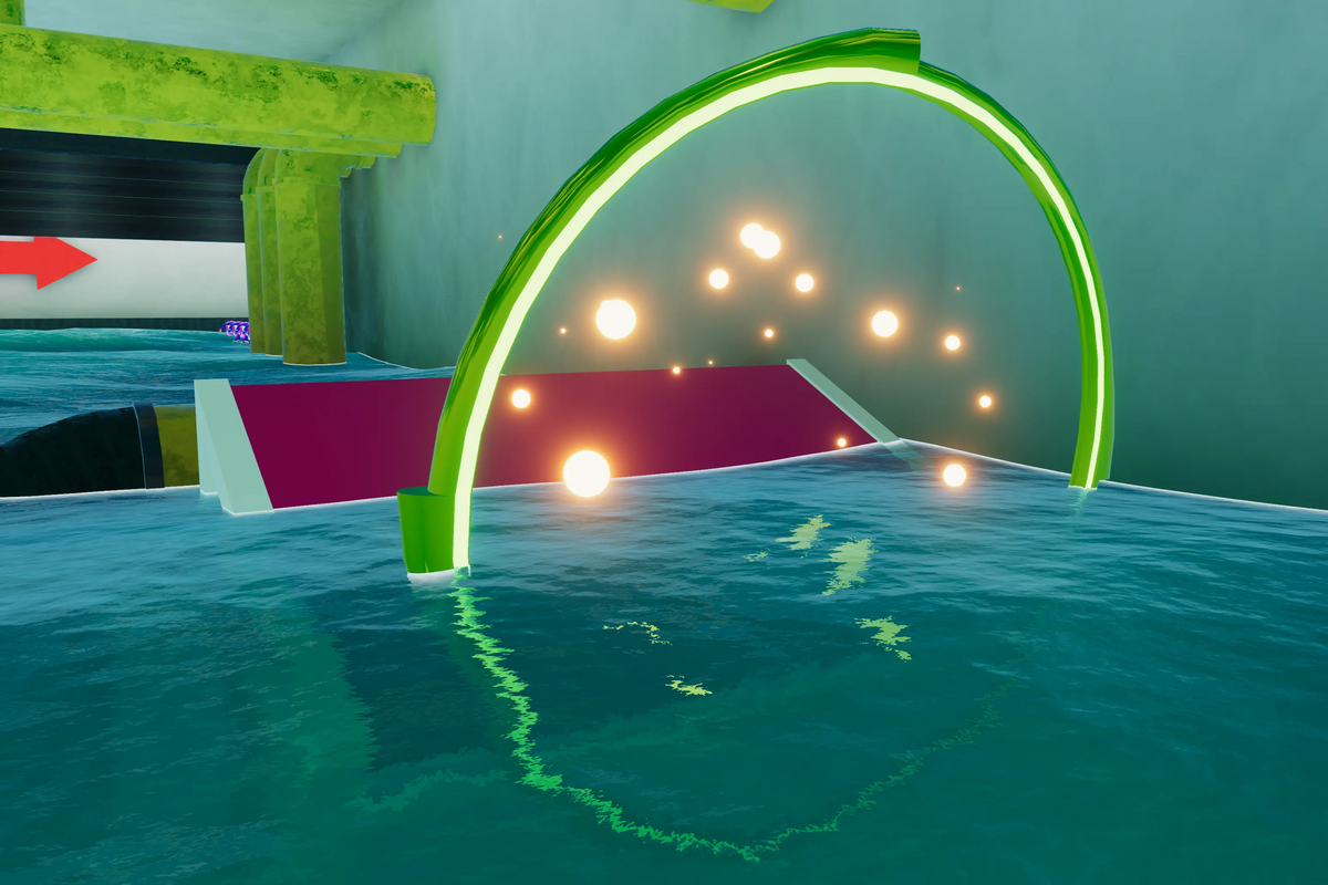 File:Jetski Rush world - boost ring and ramp.webp - VRChat Wiki