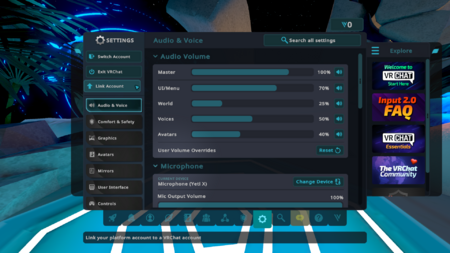 Liaison de compte - VRChat Wiki