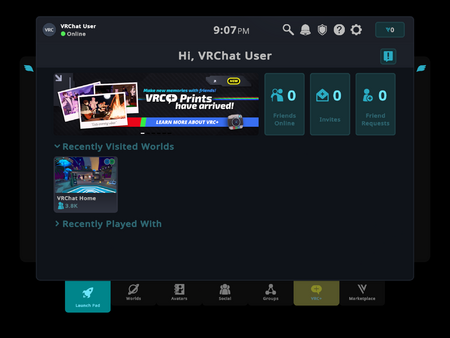 Main Menu - VRChat Wiki