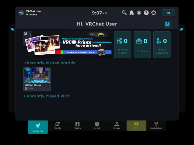 Main Menu - VRChat Wiki