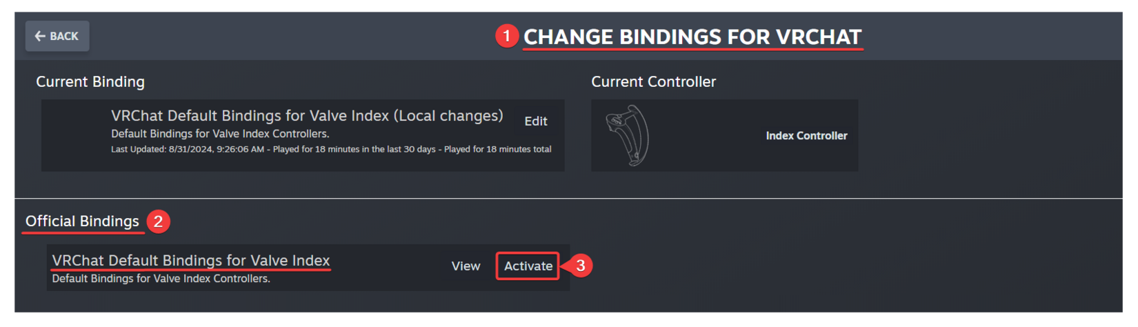 Guides:SteamVR Bindings - VRChat Wiki